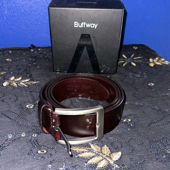 Buffway | Accessories | Nib Buffway Minimalist Full Grain Leather Belt ...